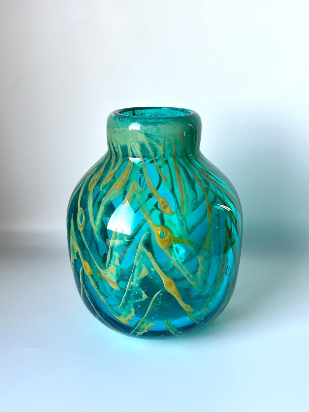 1970s Vintage Mdina Glass Vase Hand Blown Maltese Art Glass - Etsy