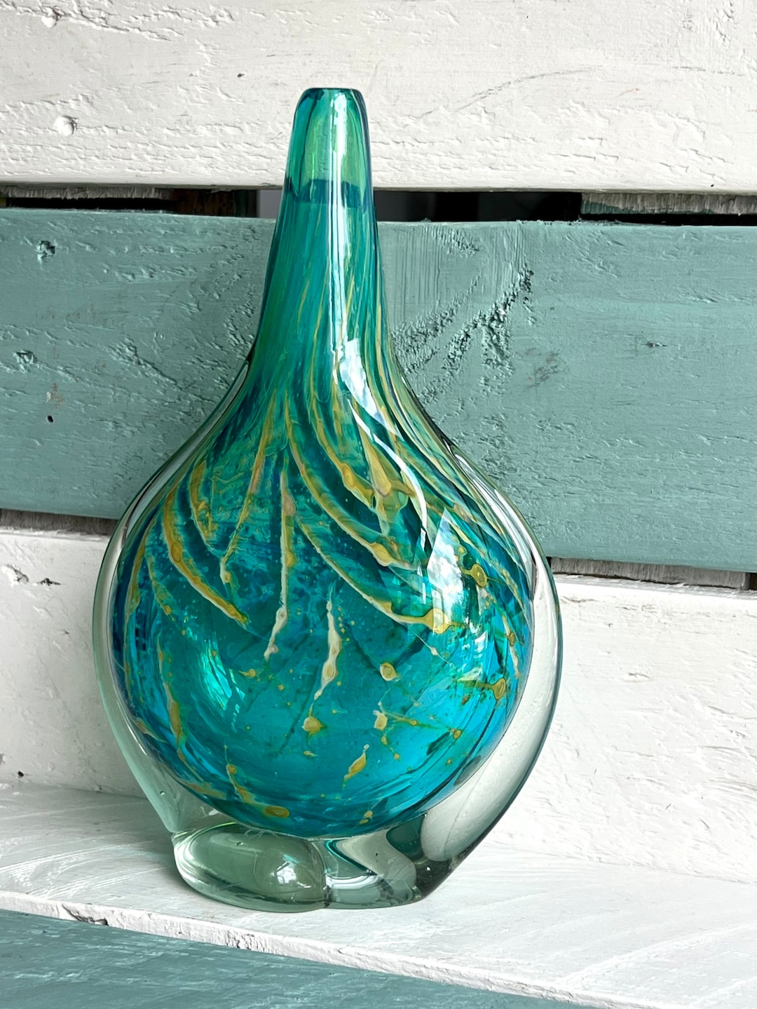 1970s Vintage Mdina Glass Large Vase Maltese Art Glass - Etsy