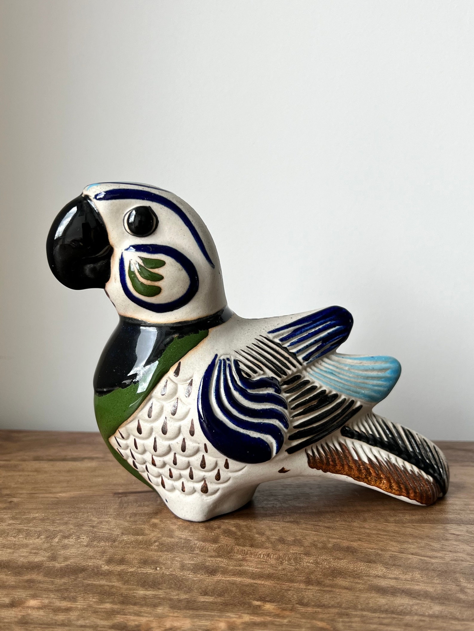 Vintage Vicman Signed Ceramic Parrot Mexican Art Pottery - Etsy