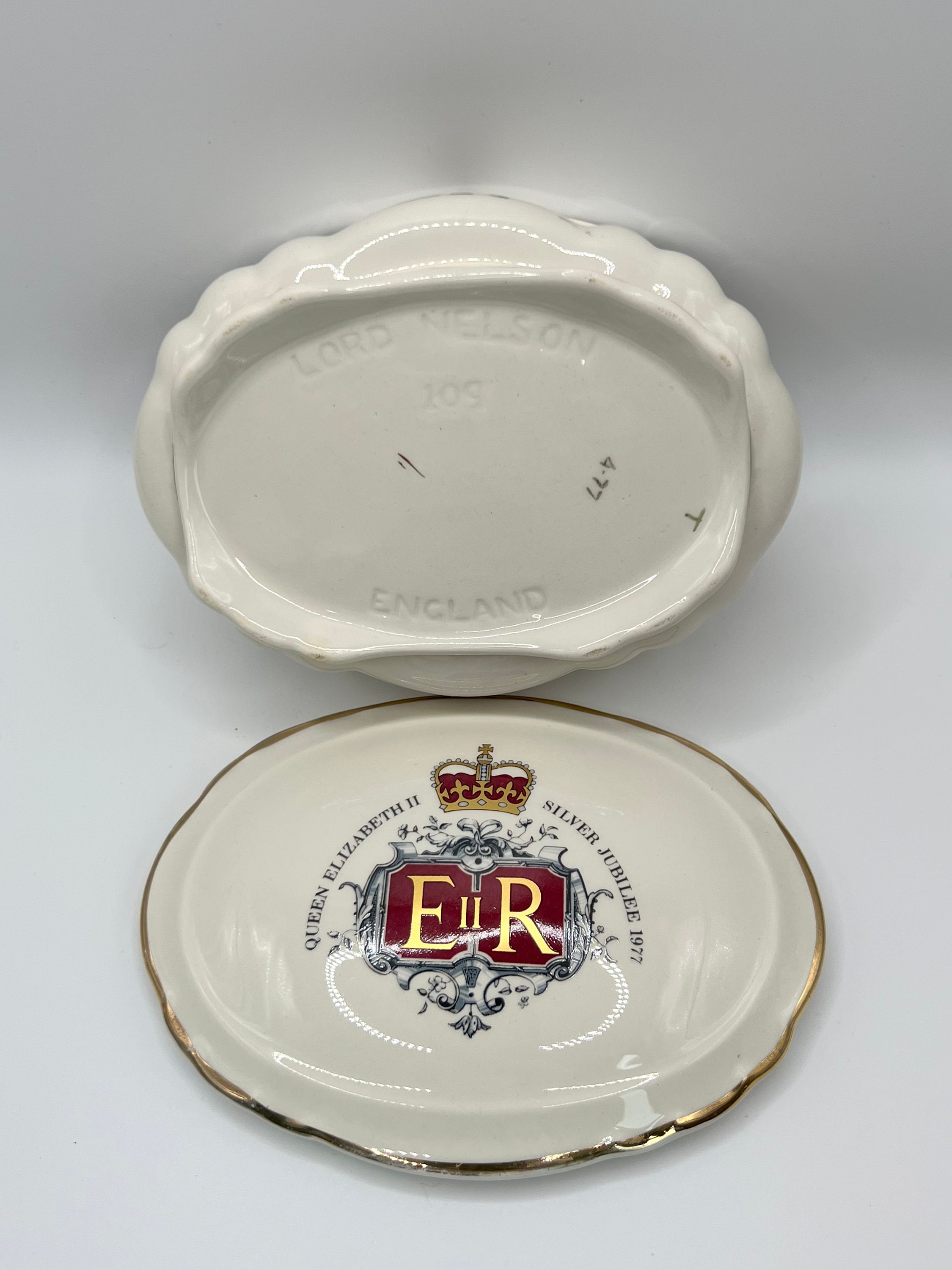 Vintage 1970s Lord Nelson Pottery Silver Jubilee Queen Elizabeth II ...