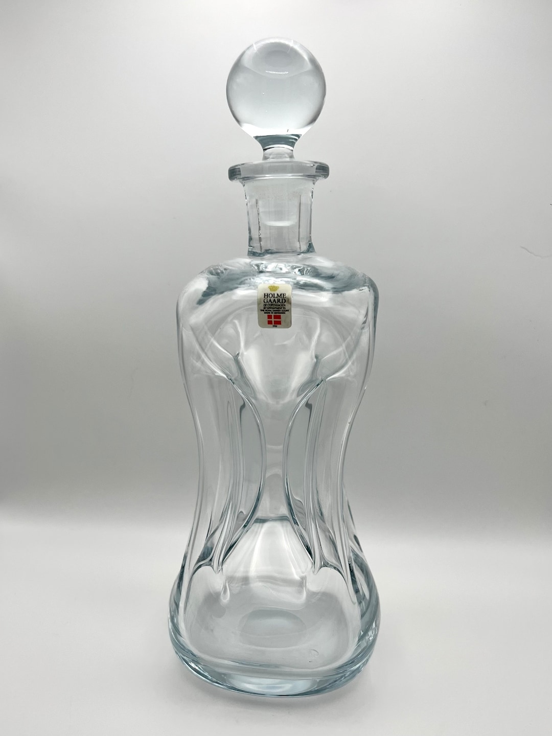 Vintage Holmegaard Glass Decanter Mid Century Kluk Kluk Hand Blown ...