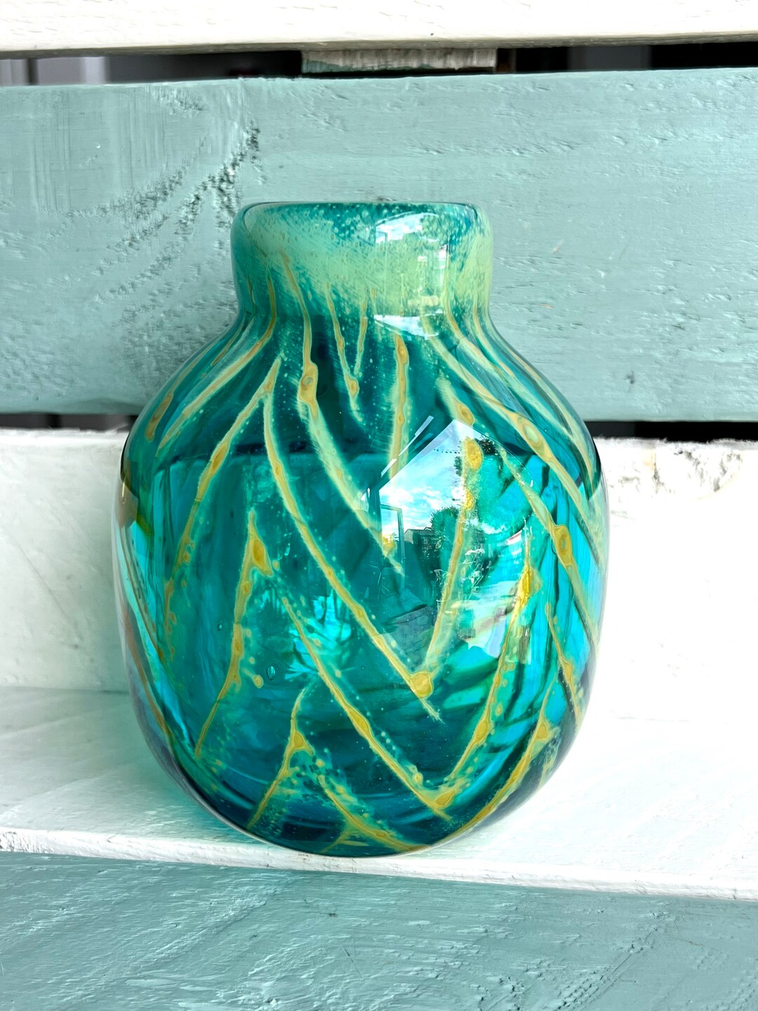 1970s Vintage Mdina Glass Vase Hand Blown Maltese Art Glass - Etsy