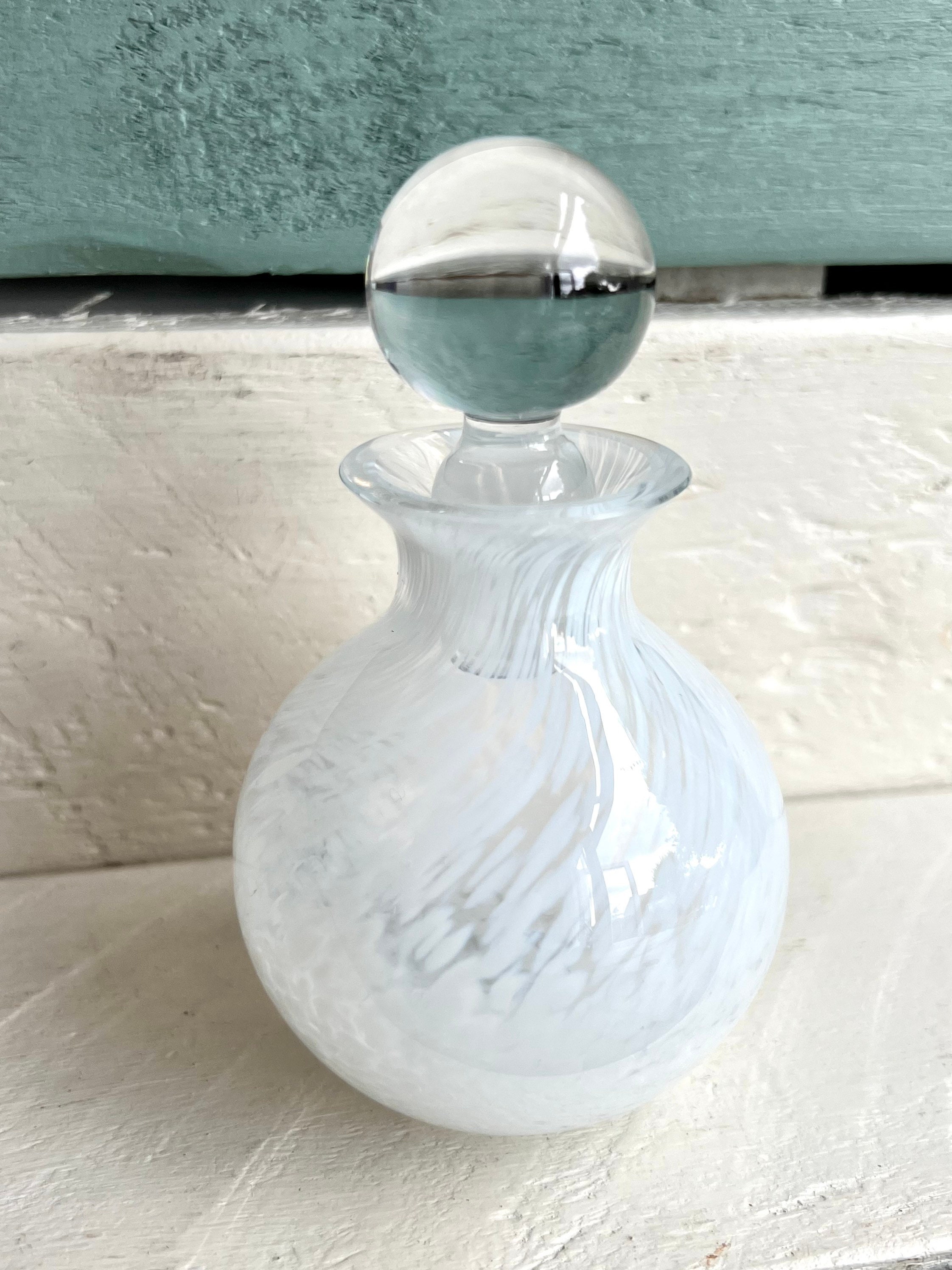Vintage Caithness Glass Perfume Bottle With Stopper 1990s Hand Blown ...