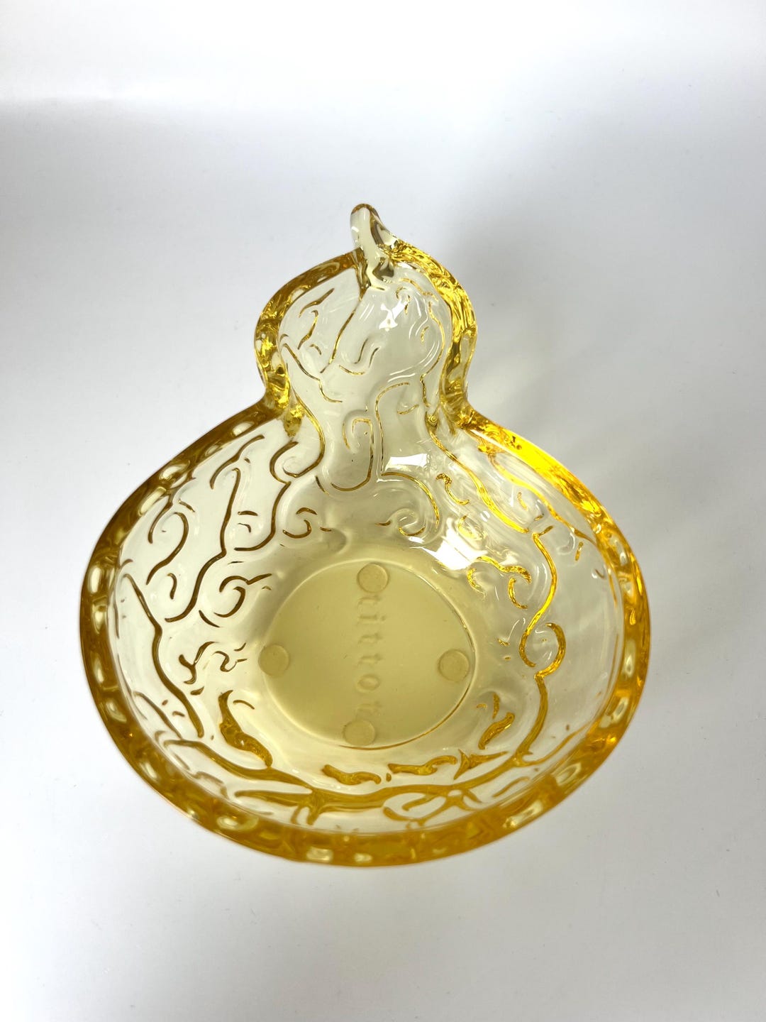 Tittot Art Glass Pear Shaped Bowl With Certificate of Authenticity ...
