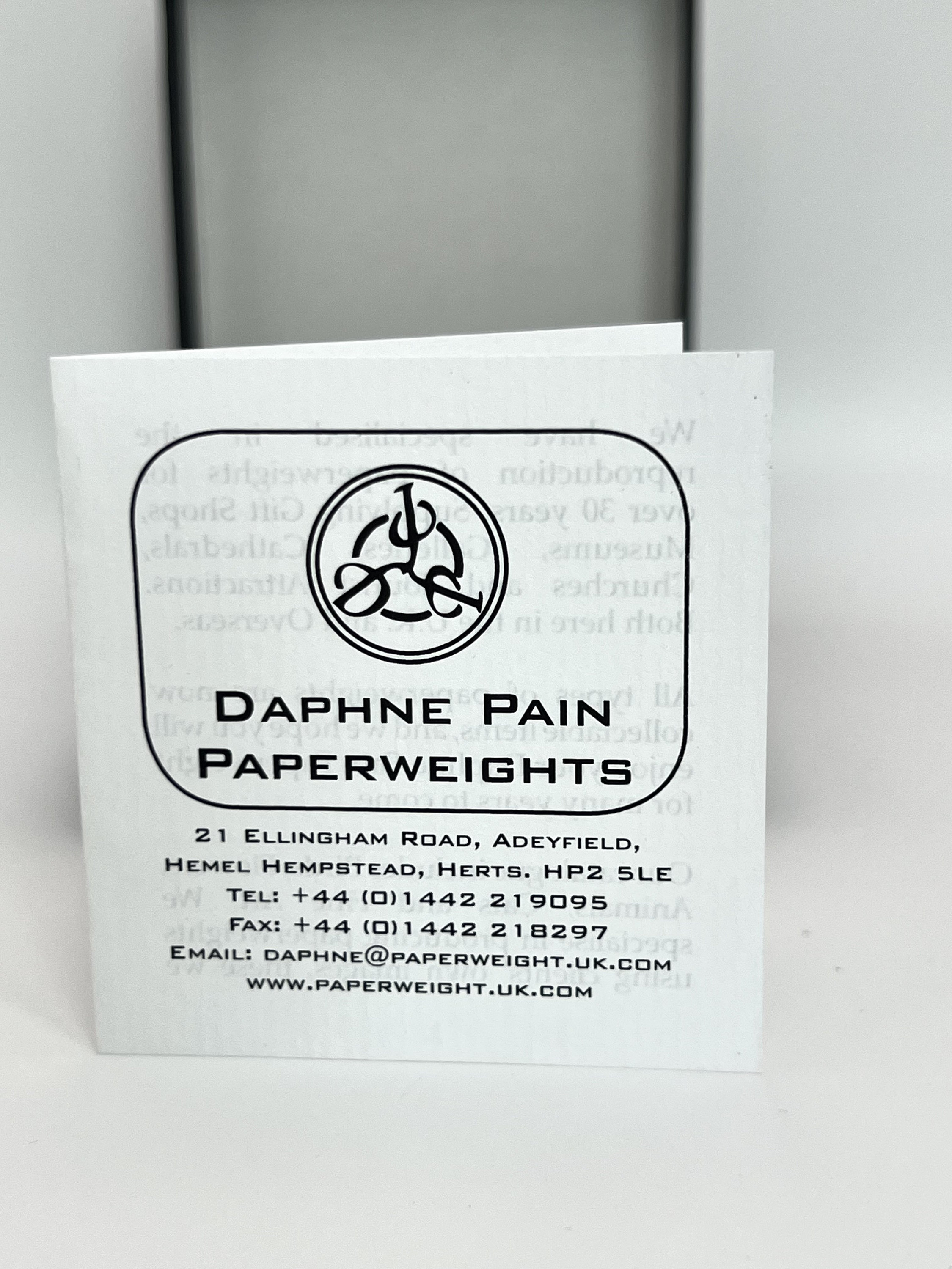 Vintage Daphne Pain Paperweight John Wesley by Robert Hunter Boxed - Etsy