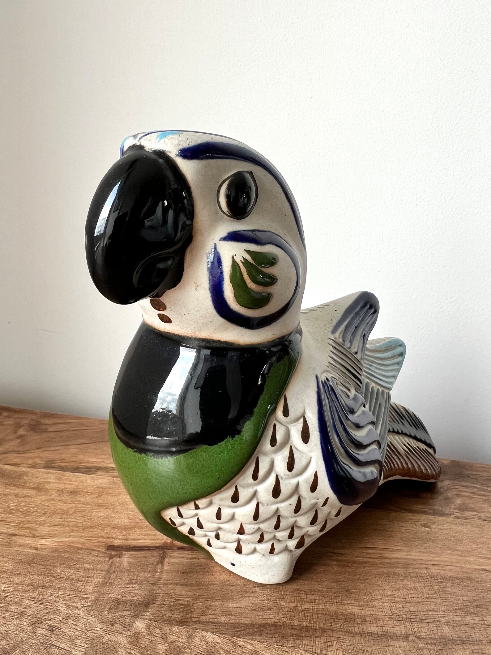 Vintage Vicman Signed Ceramic Parrot Mexican Art Pottery - Etsy