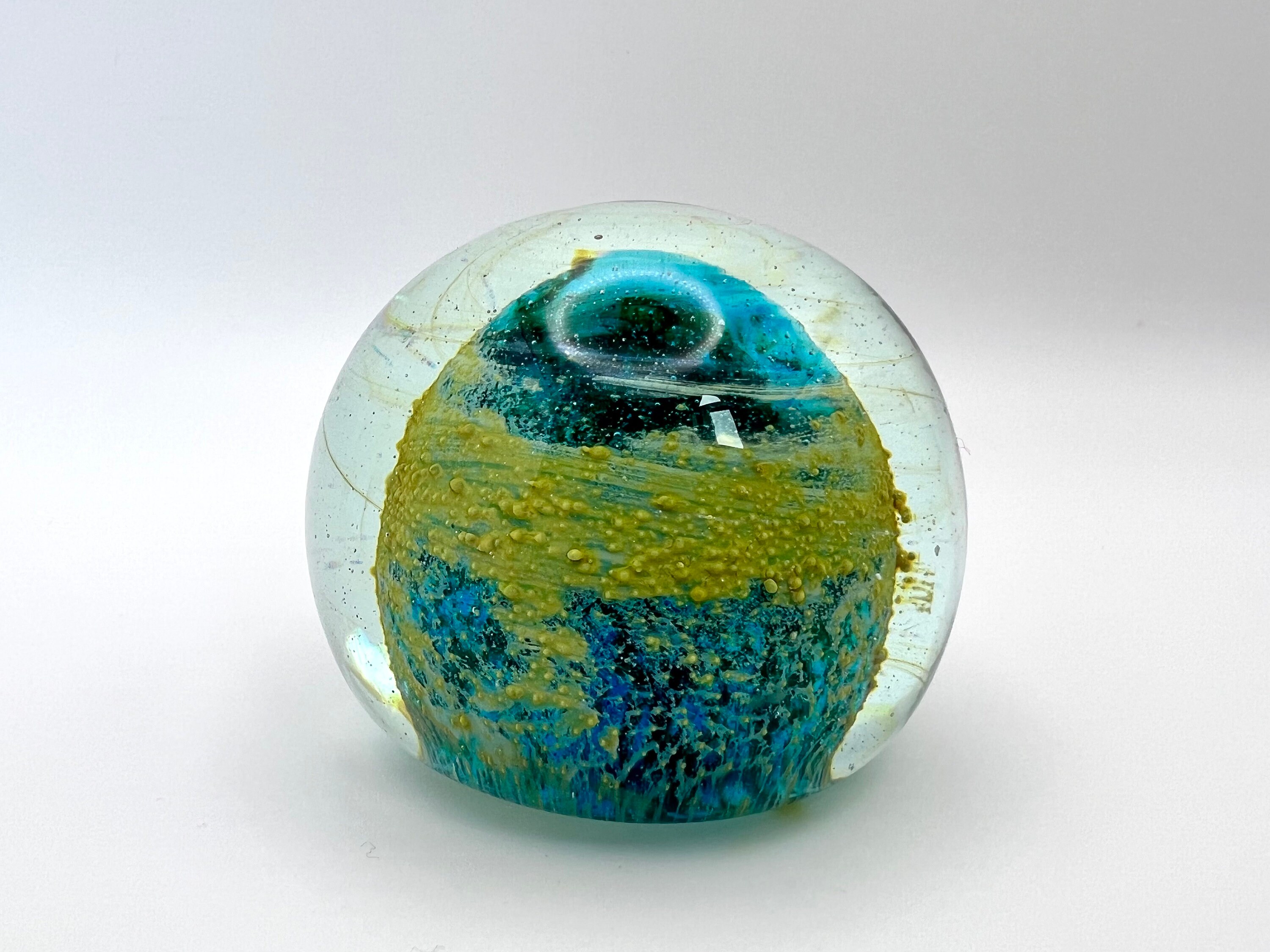 Vintage Mdina Paperweight Hand Blown Glass Maltese Glass - Etsy