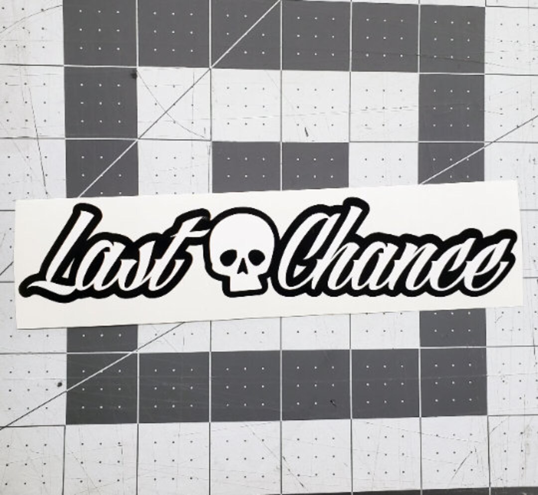 Custom Helmet Name Decal / Heavy Script Font With Skull / 2 Layer Solid ...