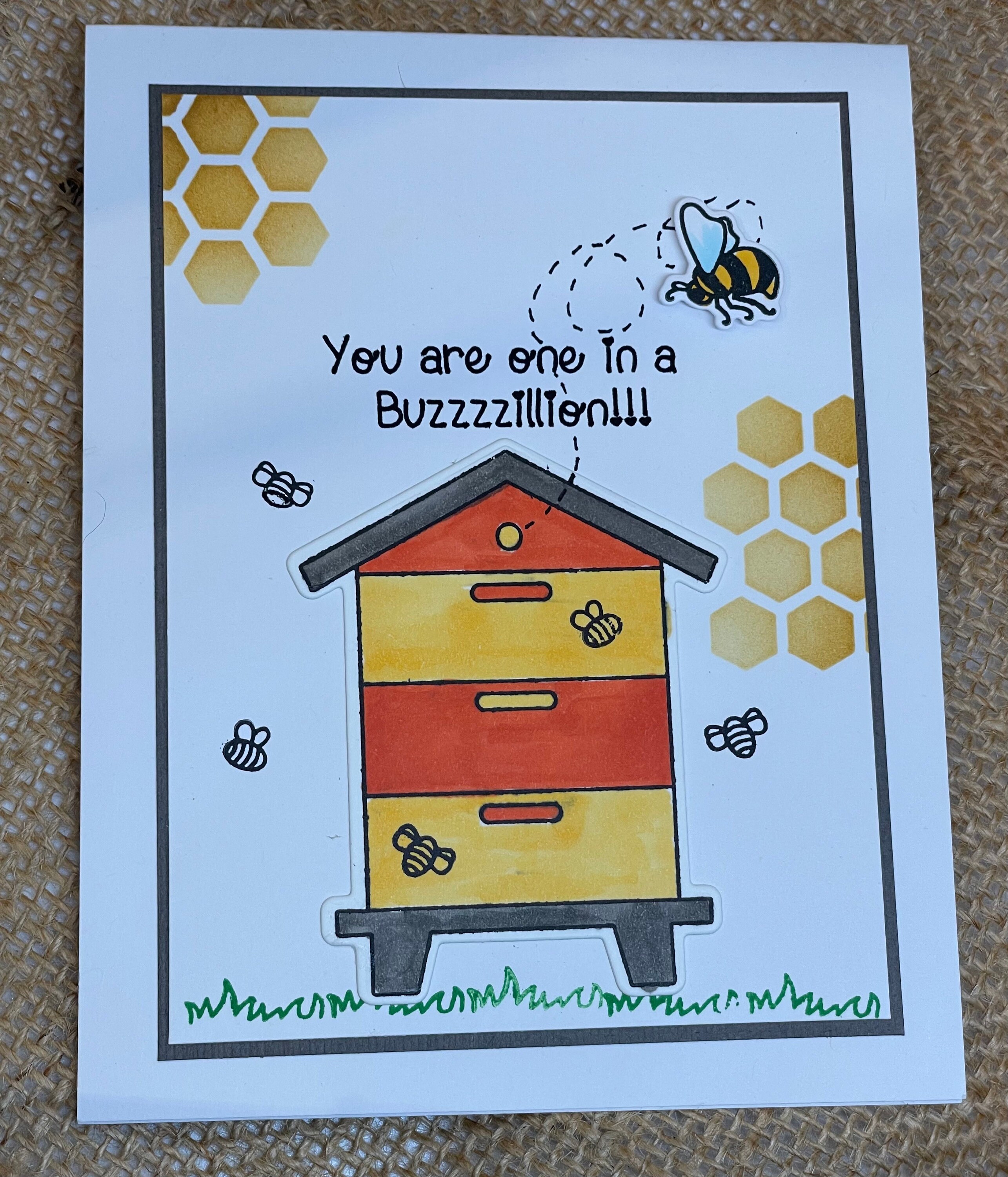 You Are One in a Buzzzilion!! Bees, Card, Friendship - Etsy