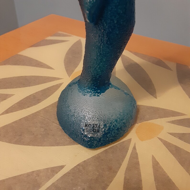 Kosta Boda Catwalk Series 'rocka Billy' blue Signed by Kjell Engman W ...