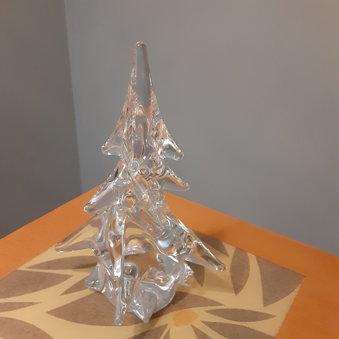 Vintage Clear Glass Christmas Tree (unbranded) - Etsy