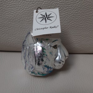 Christopher Radko (rare) White Tiger With Tag - Etsy