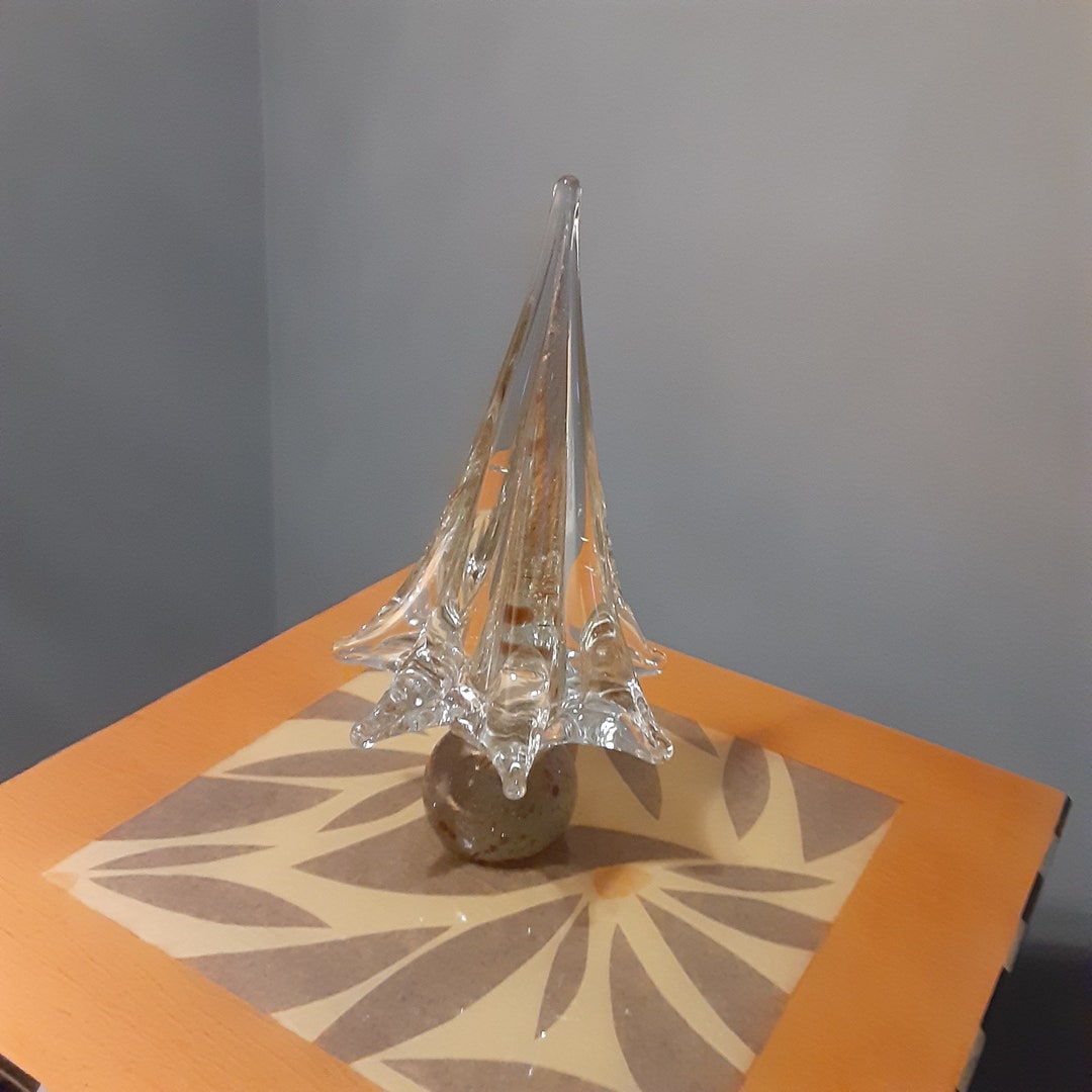 Vintage Art Glass Christmas Tree (unbranded). - Etsy