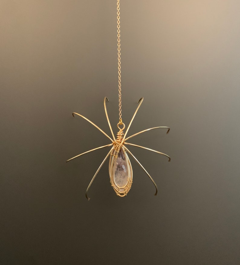 Amethyst Crystal Spider - Etsy