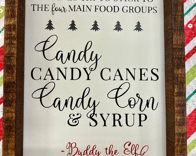 Elf Food Groups Buddy the Elf Elf Movie Christmas Decor Christmas Movie ...