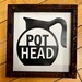 Pot Head Sign | Coffee Themed Gift | Coffee Themed Decor | Coffee Bar ...