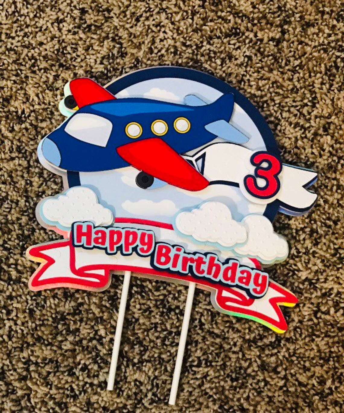 Airplane Cake Topper / Helicopter Cake Topper / Air | Etsy