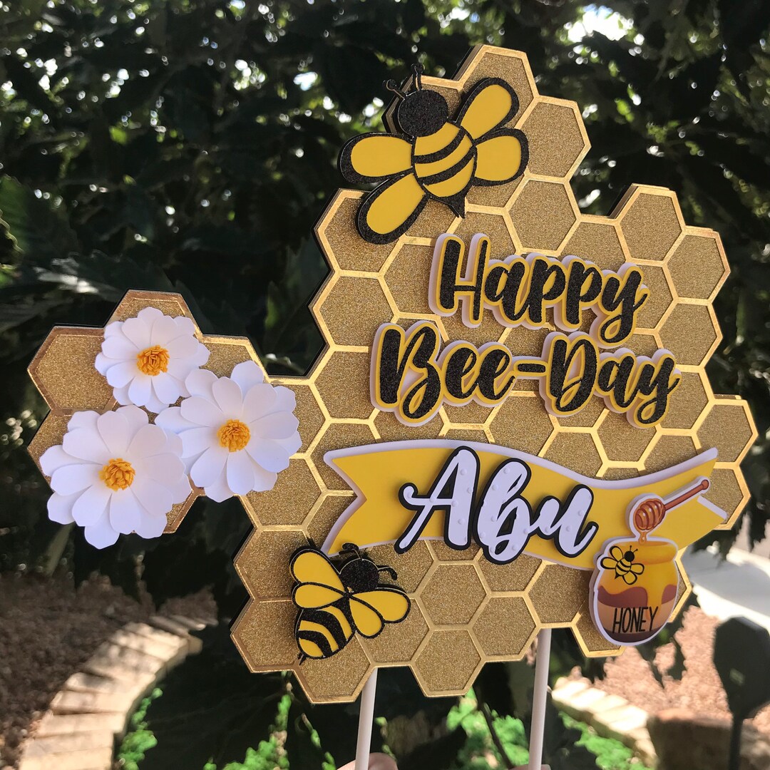 Bee Day Cake Topper / Mom to Bee Cake Topper / Oh Babee Cake Topper ...
