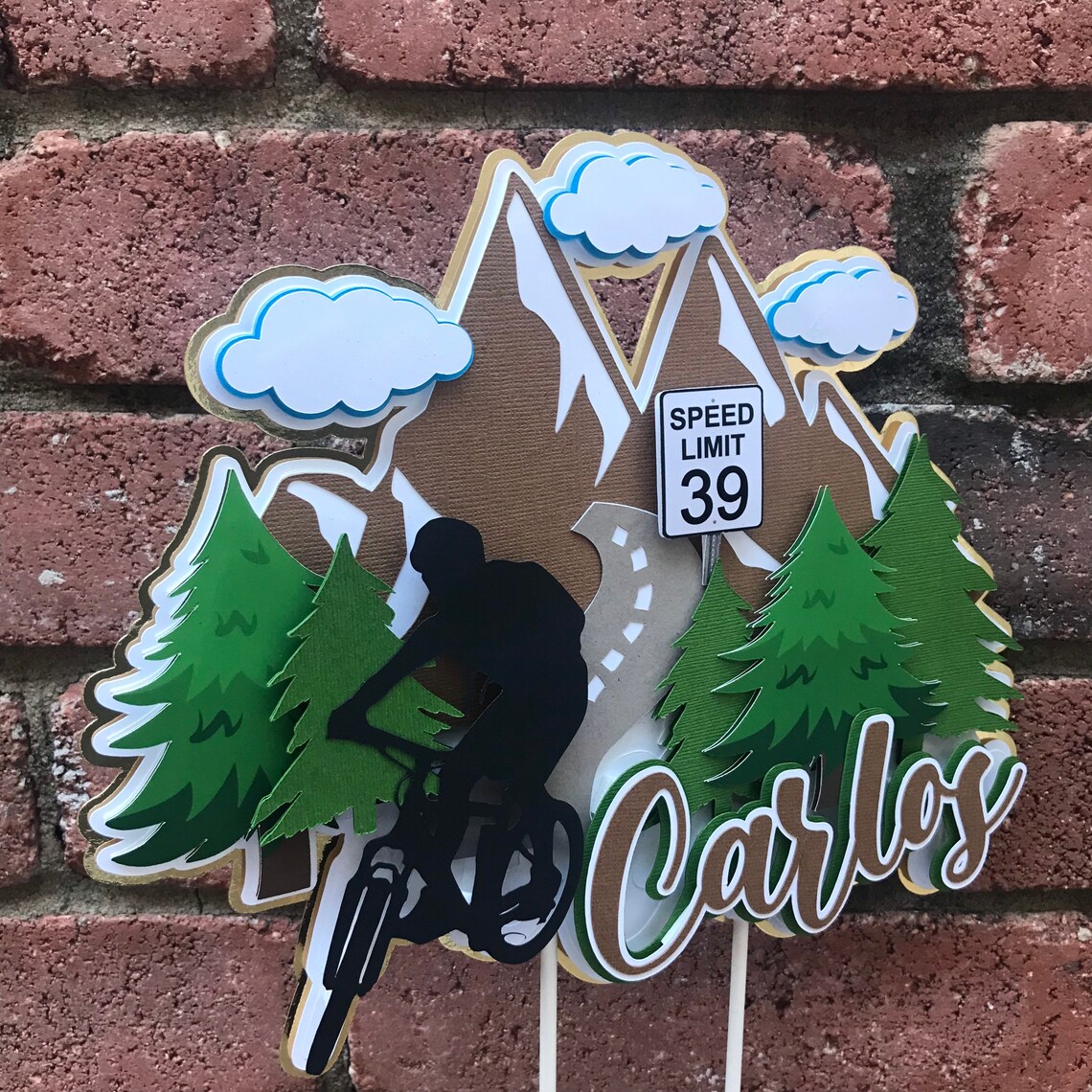 Mountain Bike 3D Cake Topper / Bicycle Cake Topper/ Mountain - Etsy