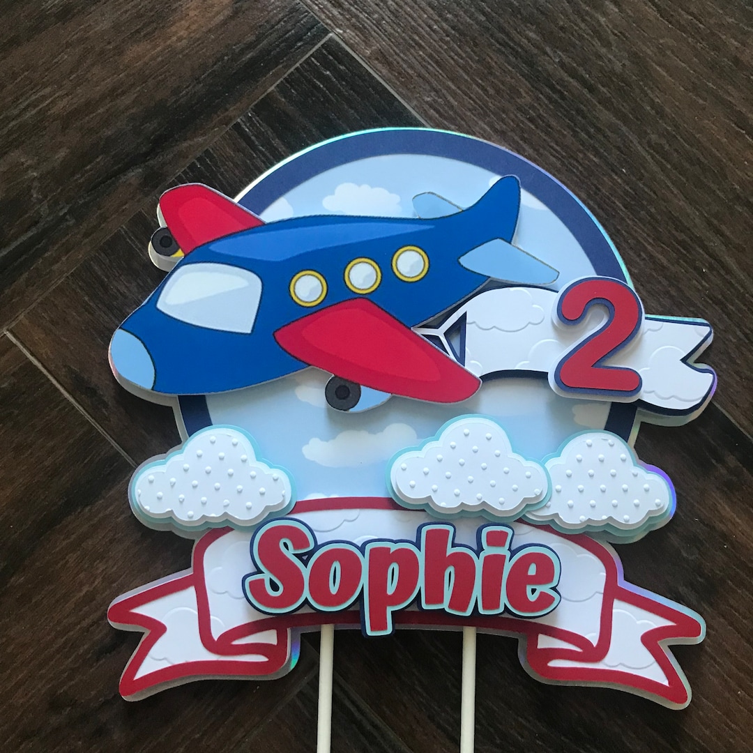 Airplane Cake Topper / Helicopter Cake Topper / Air Transportation ...