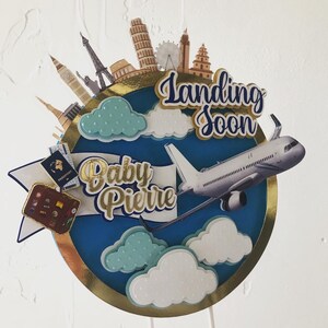 Around the World 3d Cake Topper /travel 3d Cake Topper/ Traveler Party ...