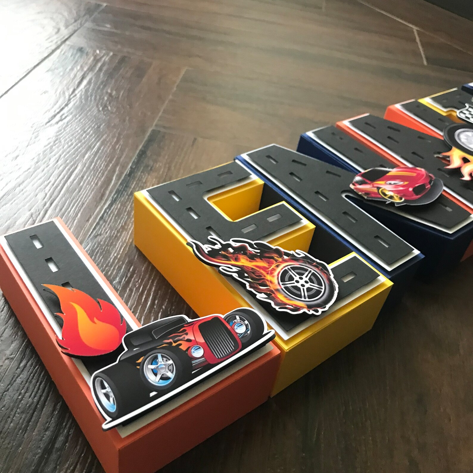 Race Car 3D Letter or Number / Race Car Birthday Party / Race Car Theme ...