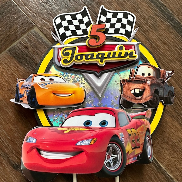 Cars Pixar Cake Topper - Etsy