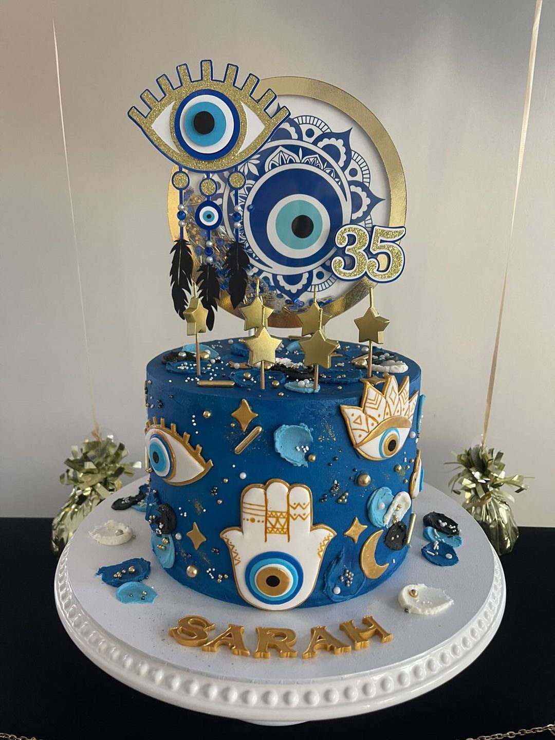 Evil Eye Shaker Cake Topper / Evil Eye Birthday Party Theme / Turkish ...