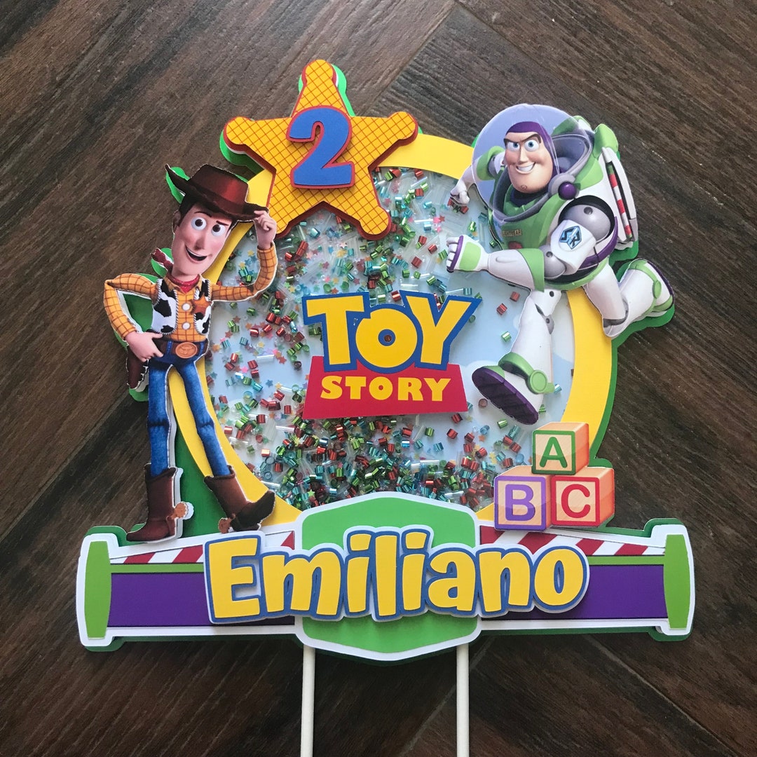 Toy Story 3D Shaker Cake Topper / Toy Story Birthday Party Theme ...