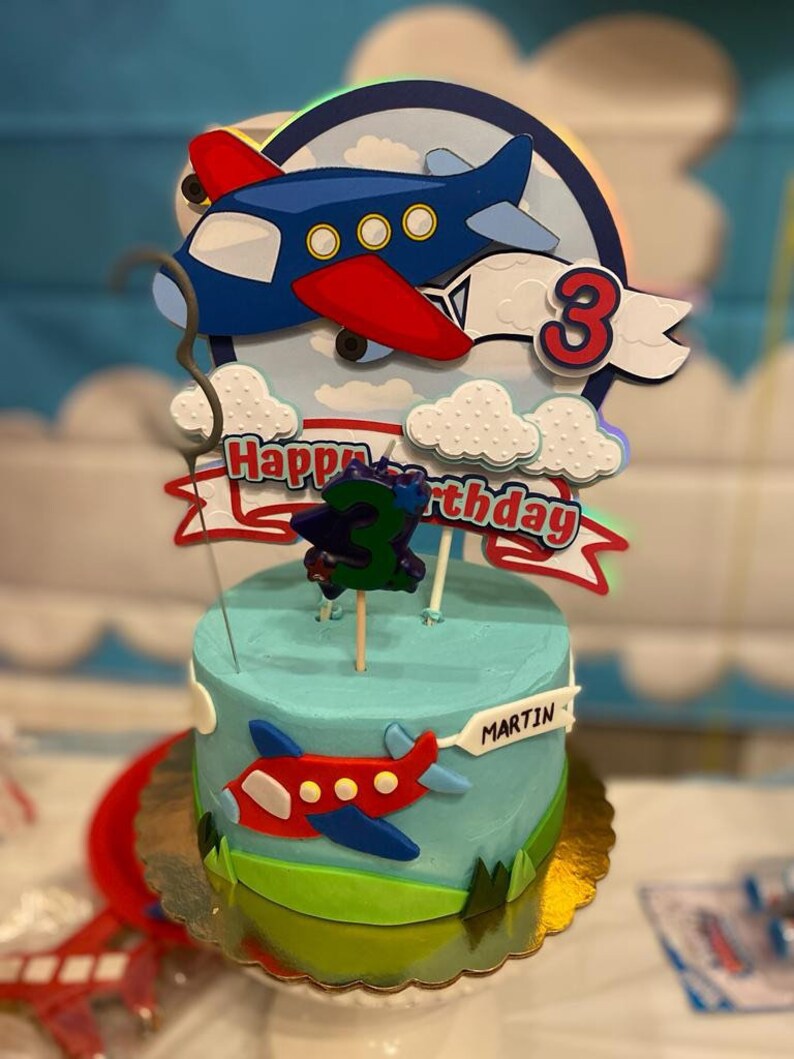 Airplane Cake Topper / Helicopter Cake Topper / Air | Etsy