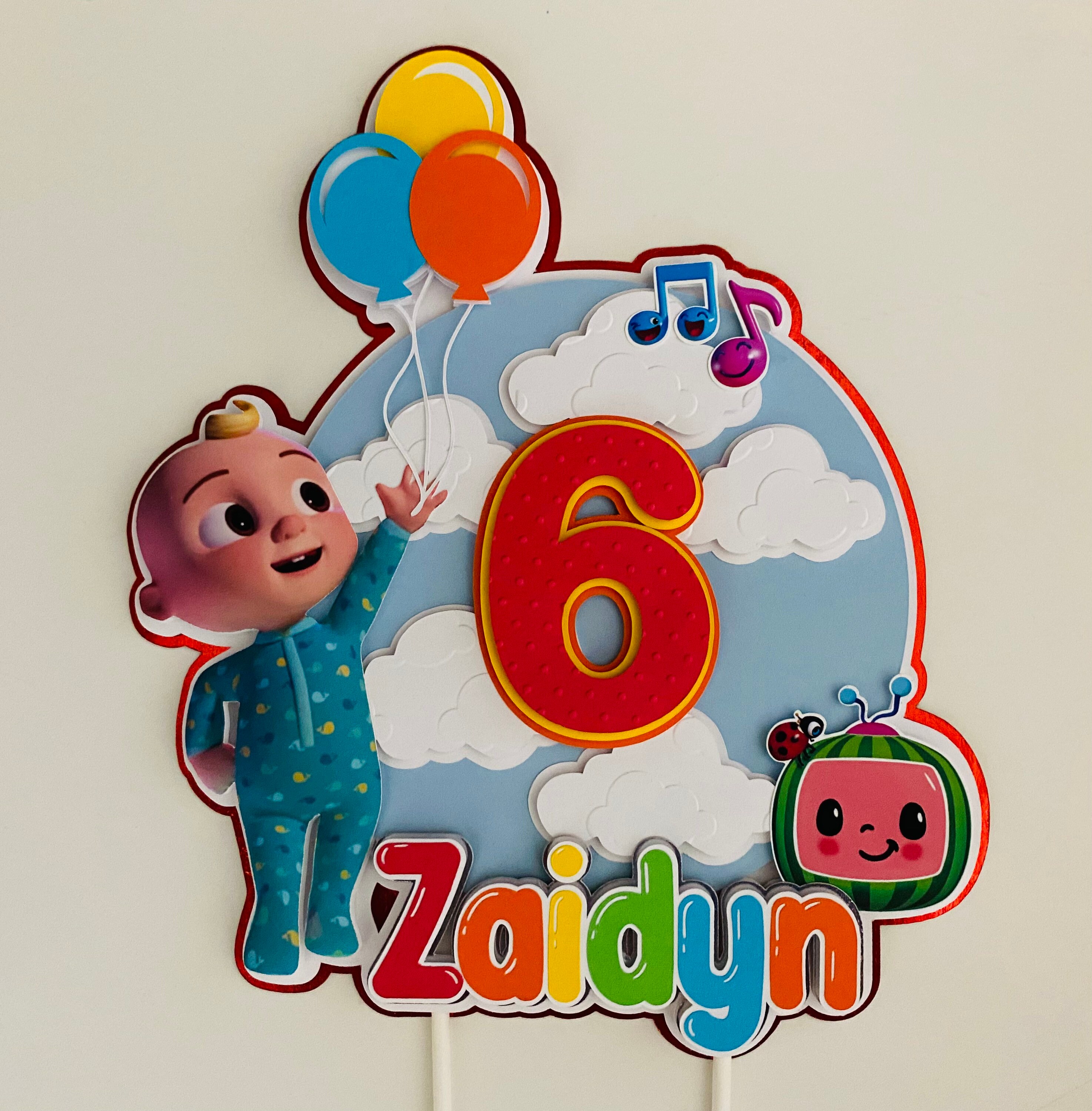 Cocomelon cake topper / Tema de la fiesta cocomelon / | Etsy