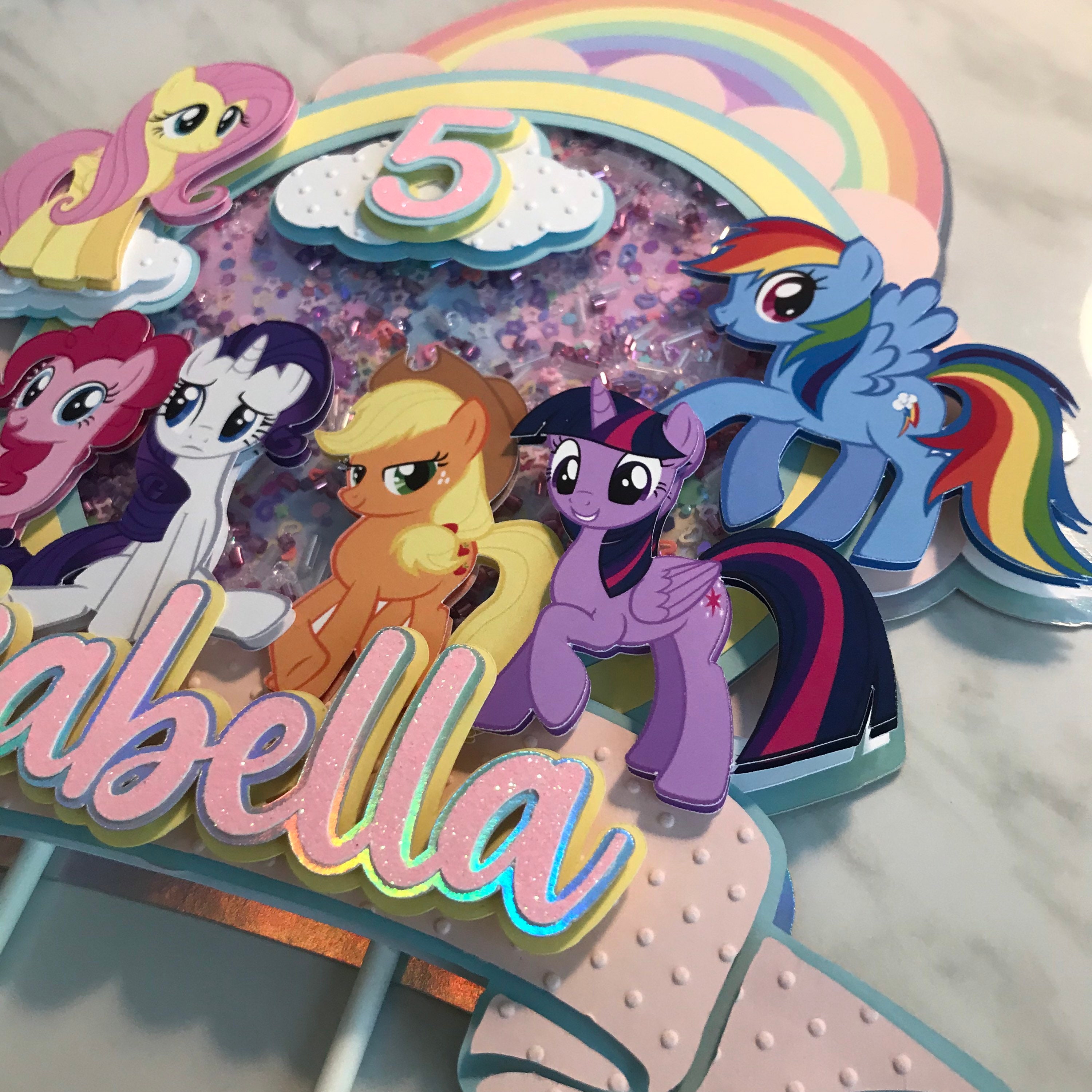 My Little Pony Cake Topper/ My Little Pony Birthday Party / My - Etsy