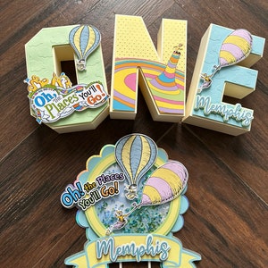 Seuss Inspired 3d Letters/ 3d Letters /seuss Birthday Party Theme - Etsy