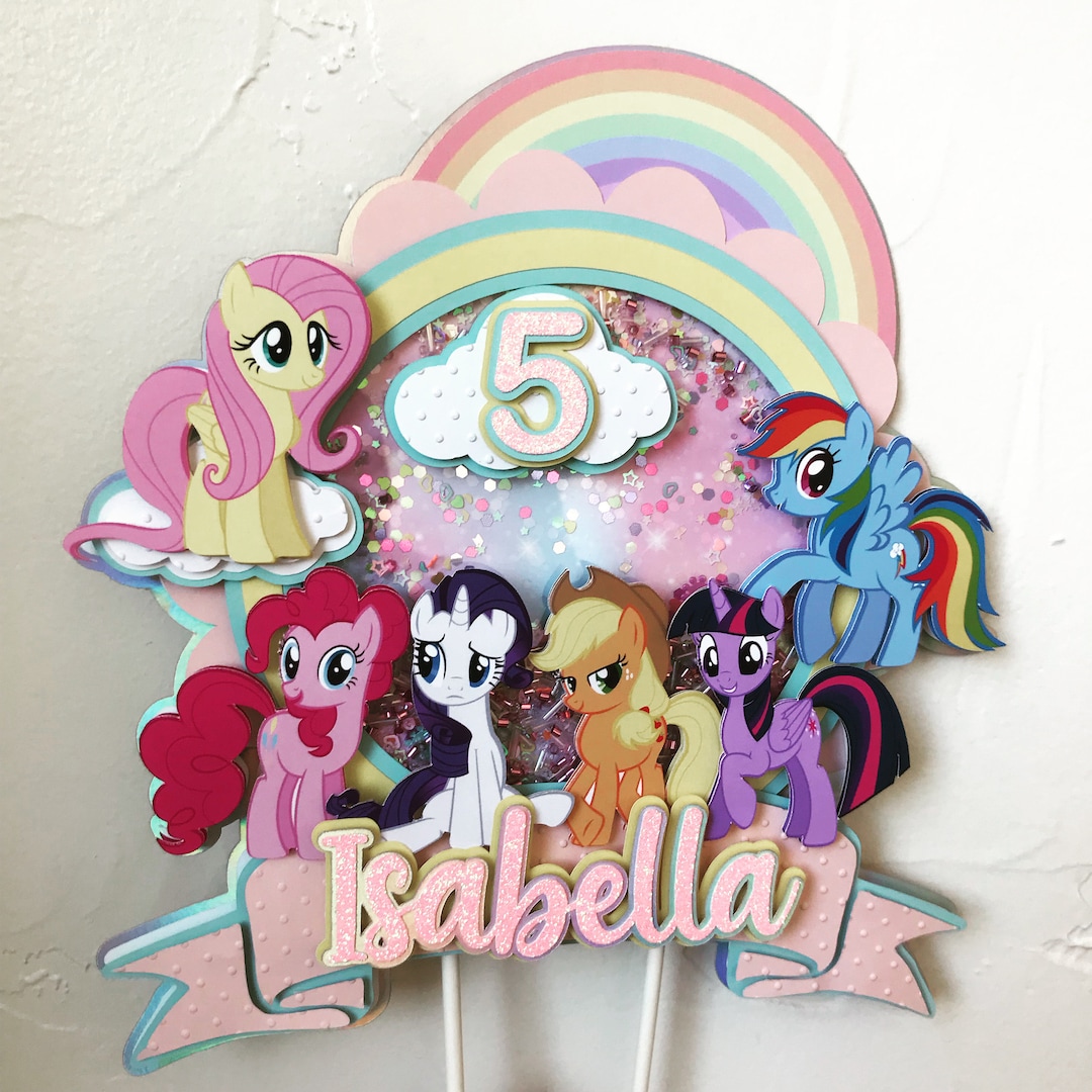 My Little Pony Cake Topper/ My Little Pony Birthday Party / My Little ...