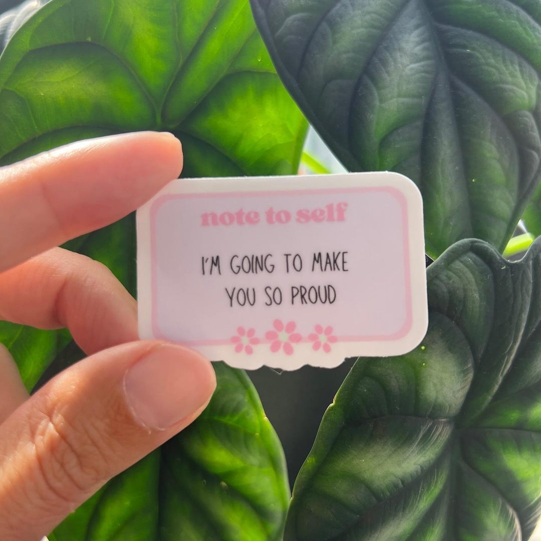 Note to Self - Sticker - Etsy