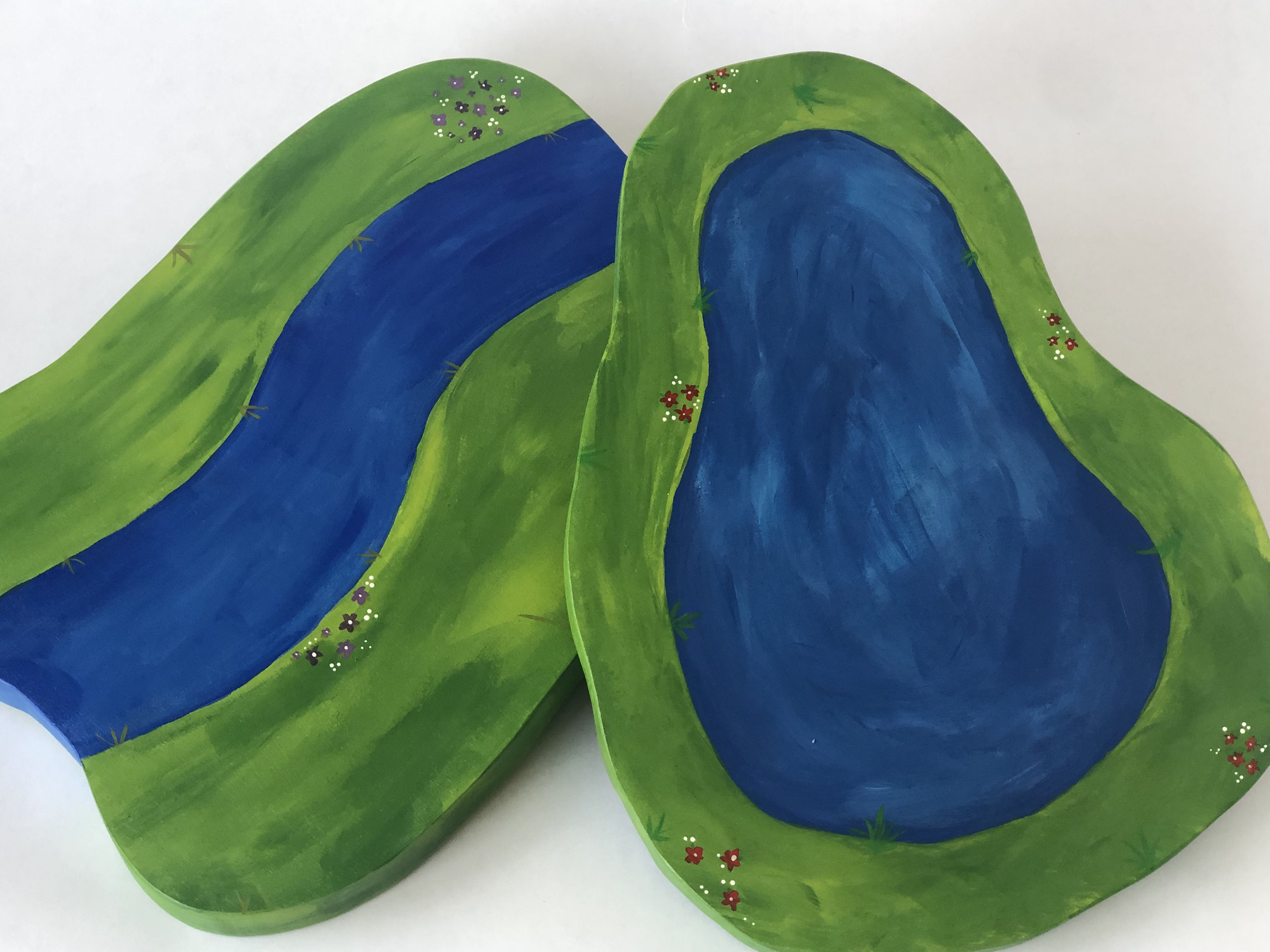 River Playscape Wooden Small World Play Playscape Open | Etsy