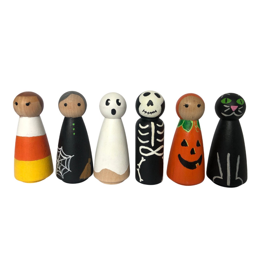 Halloween Peg Dolls - Etsy