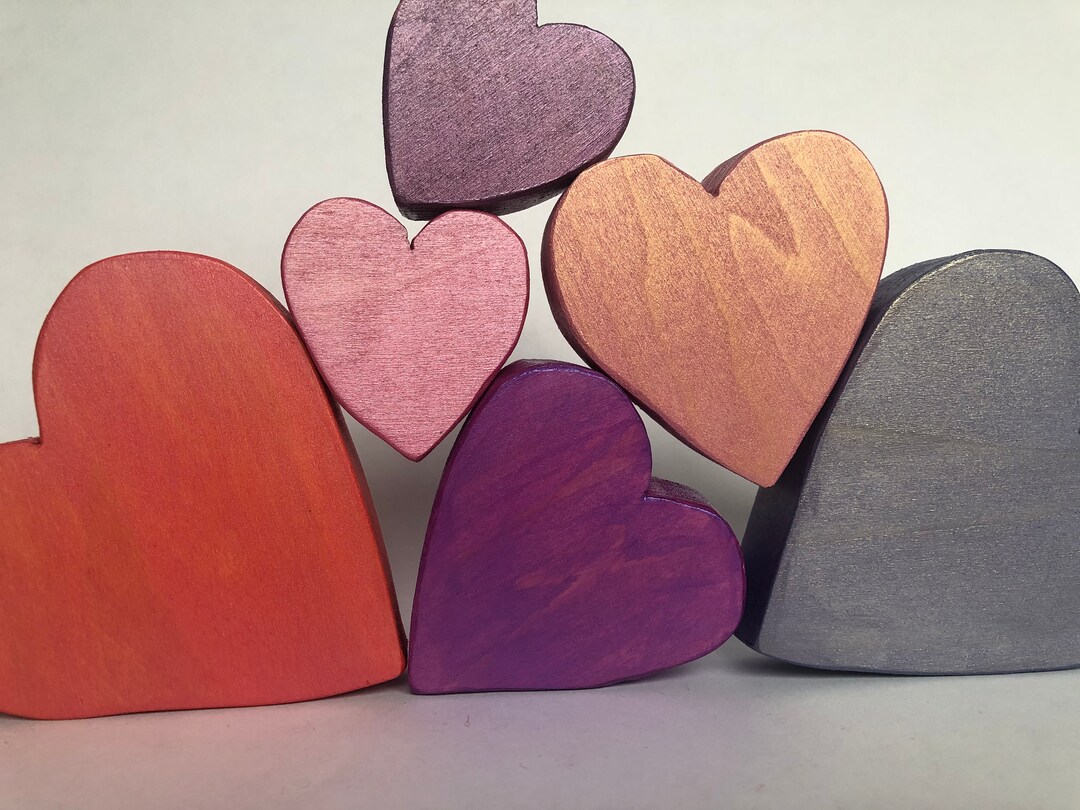 Stacking Wooden Hearts| Valentine's Day Toys| Valentine's Day Gifts ...