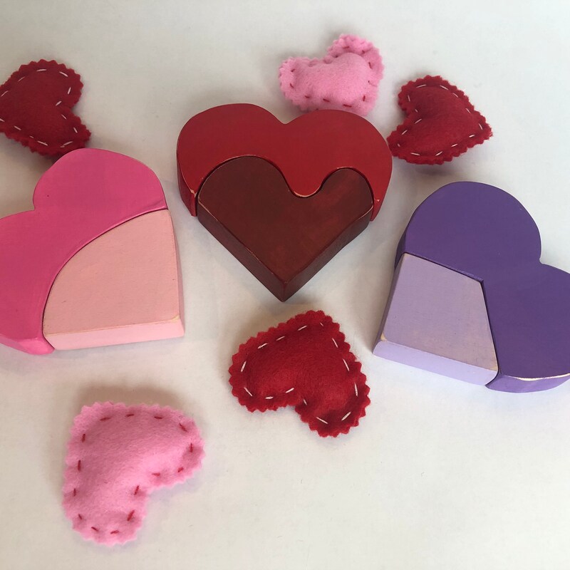 Wood Heart Puzzle - Etsy