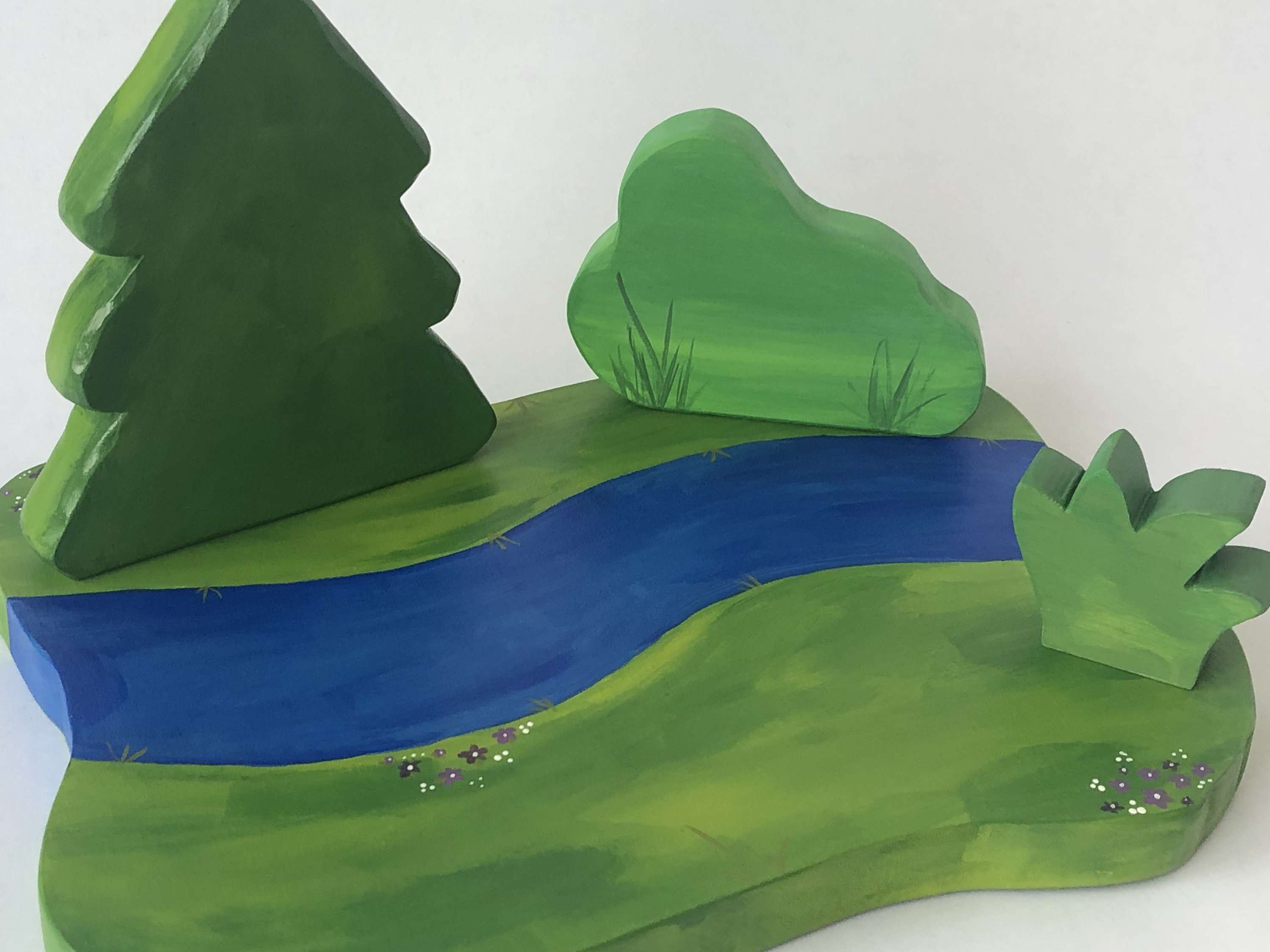 River Playscape Wooden Small World Play Playscape Open | Etsy