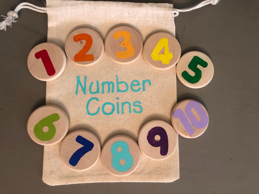 Number Coins - Etsy