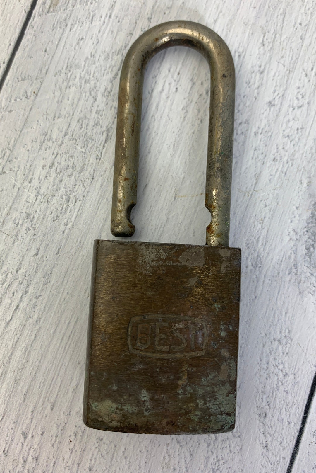 Vintage Best Brass Padlock NO KEY Locksport Black - Etsy