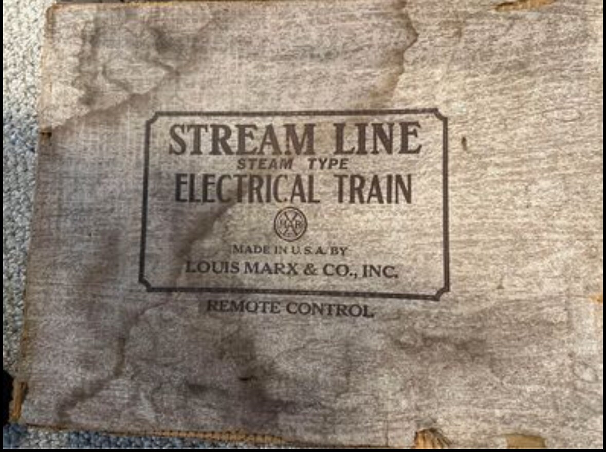 Marx Stream Line Electric Train Set With Locomotive 490 With Extras ...