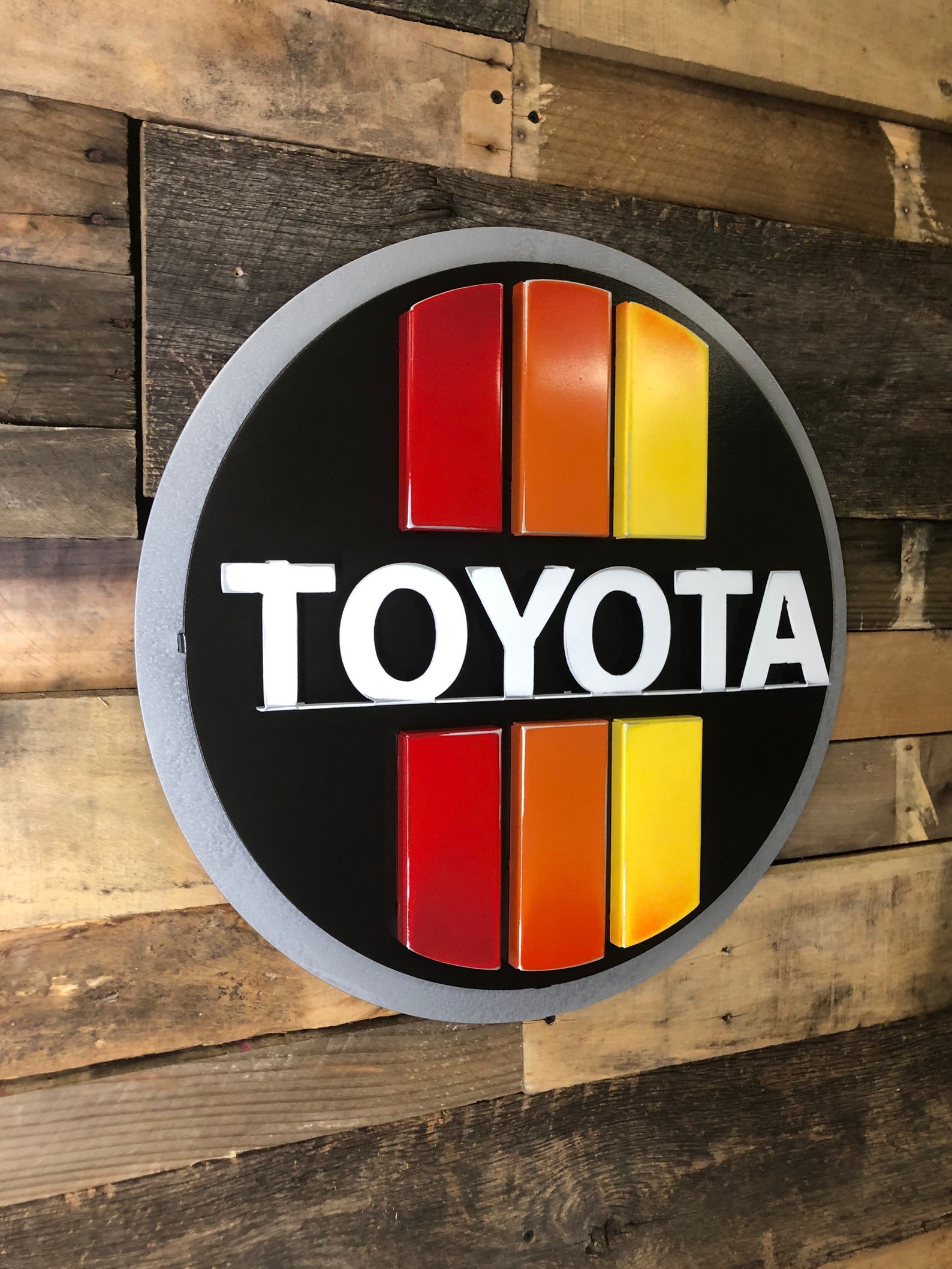 Retro Toyota Metal Art Toyota Sign 3D Toyota Sign - Etsy Canada