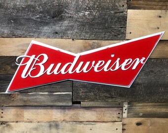Metal Budweiser Sign - Etsy
