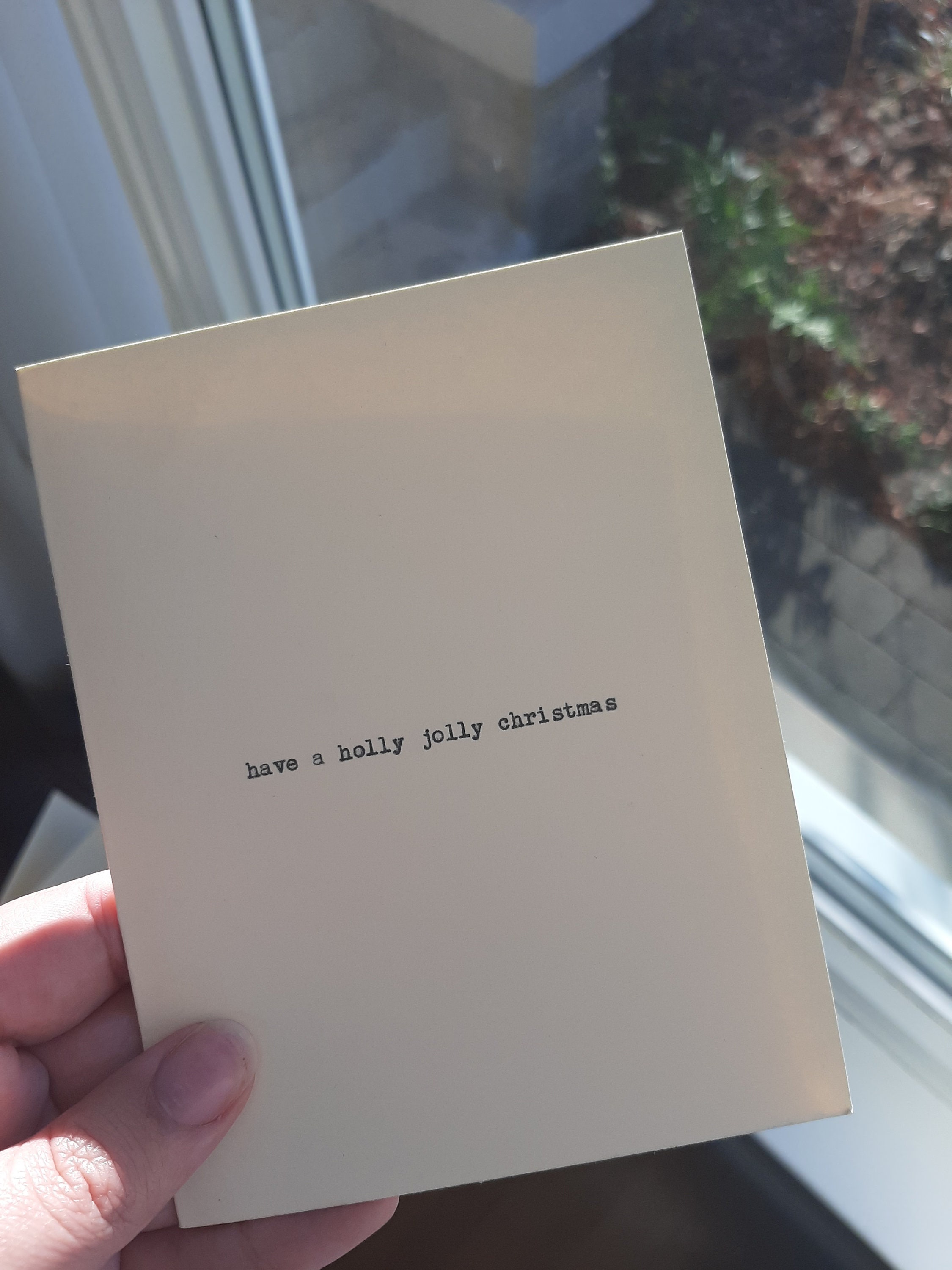 Set of 5 CUSTOM Typewritten Holiday & Christmas Cards Typed - Etsy New ...