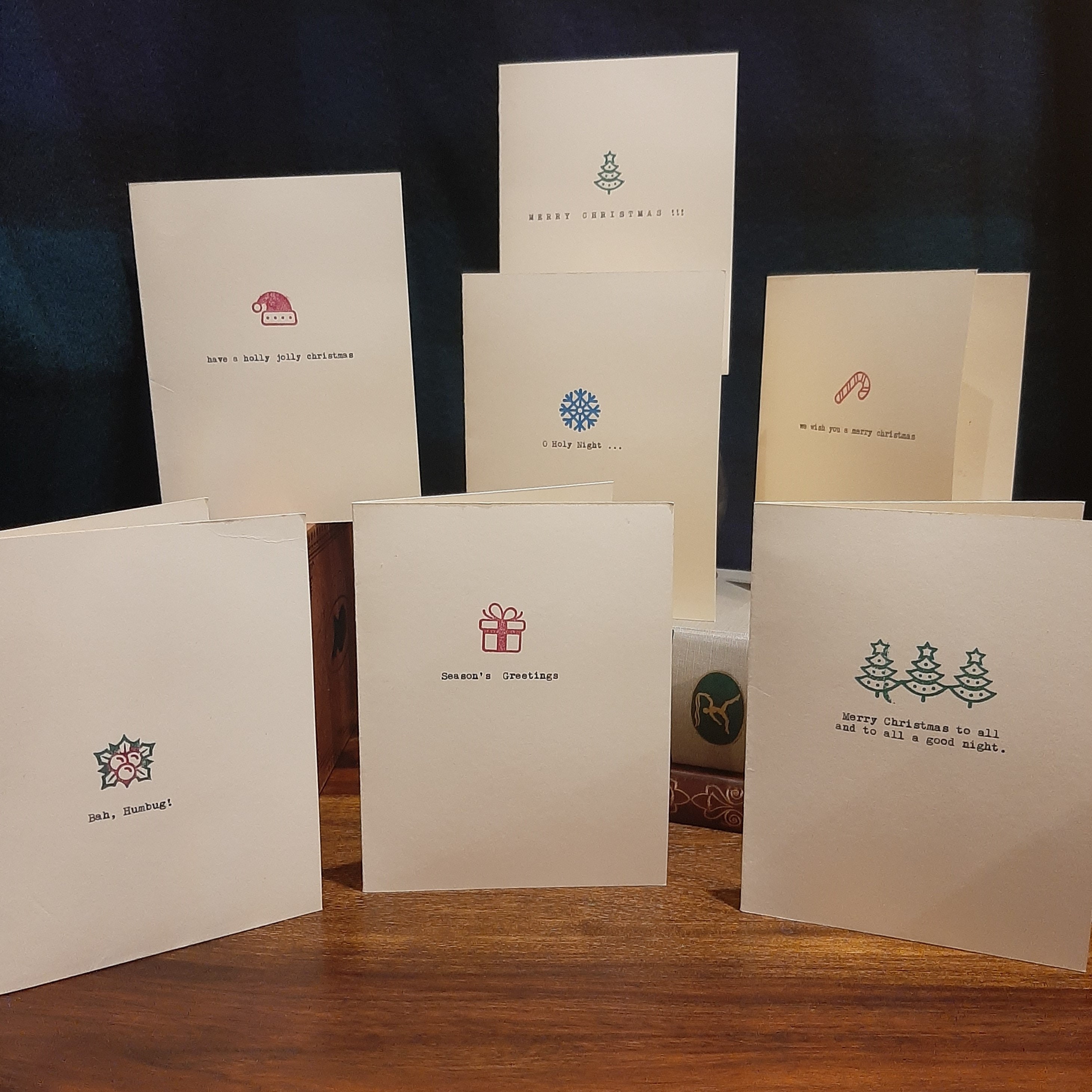 20 RETRO Typewritten Holiday & Christmas Cards Typed on 1941 Underwood ...