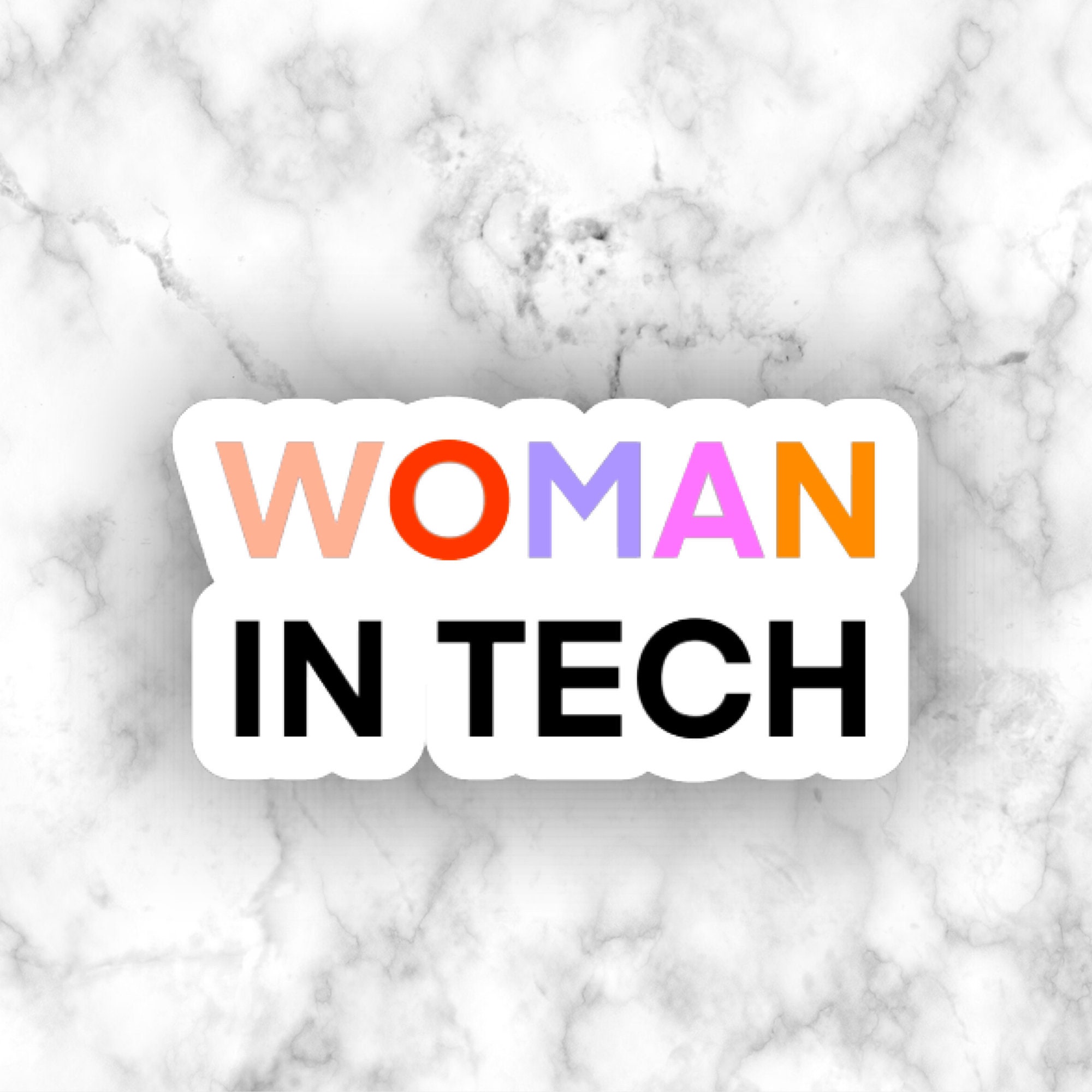 Woman in Tech Sticker Waterproof & Scratchproof Hydroflask | Etsy