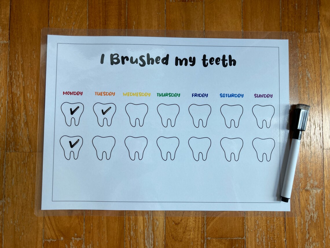 Toothbrushing Activities Printables | Tooth Brushing Reward Chart ...