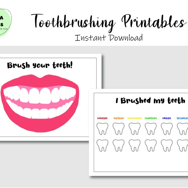 Toothbrushing Activities Printables Tooth Brushing Reward Chart ...